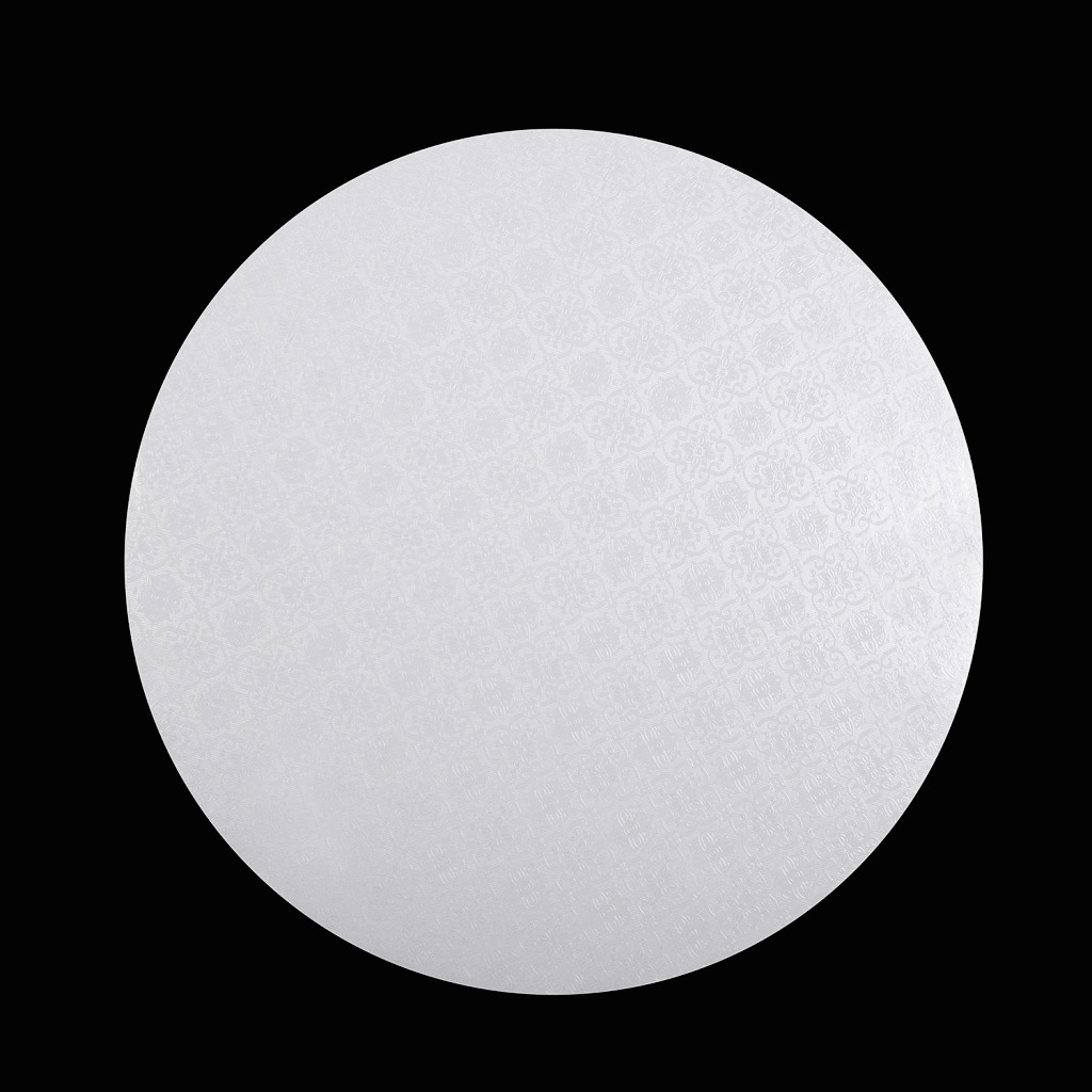 White 12" Cake Round, 0.5” thick drum - 12 pieces per pack - Custom ...